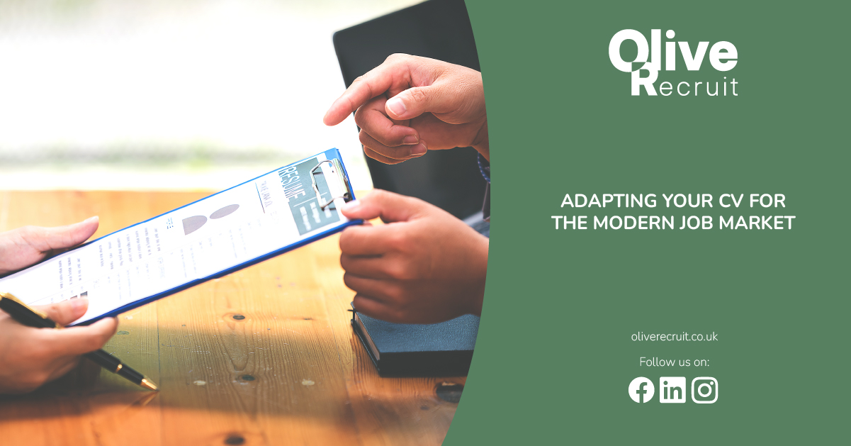 Adapting Your CV for the Modern Job Market - Olive Recruit